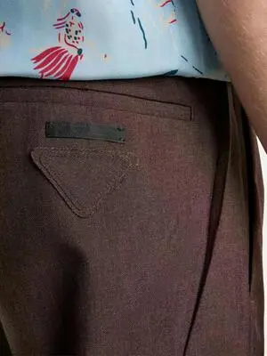 Prada Wool And Silk Trousers