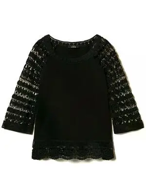 TWINSET Macramé-detail Blouse