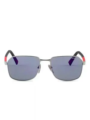 Prada Linea Rossa Square Frame Sunglasses - Silver
