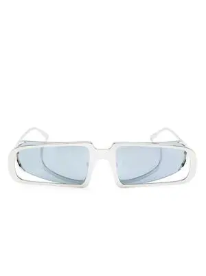 Henrik Vibskov Oversized Frame Tinted Sunglasses - Silver