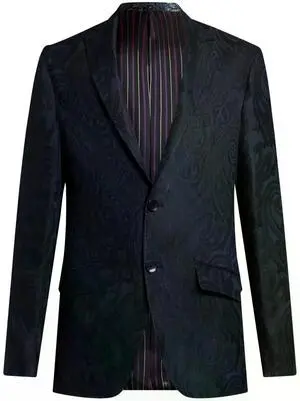 Etro Paisley-jacquard Blazer - Blue