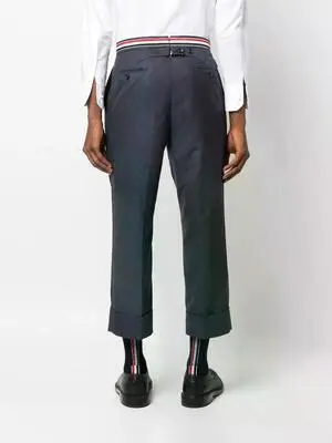 Thom Browne Rwb-band Cropped Trousers