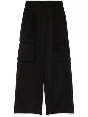 CHOCOOLATE Wide-leg Cargo Trousers - Black