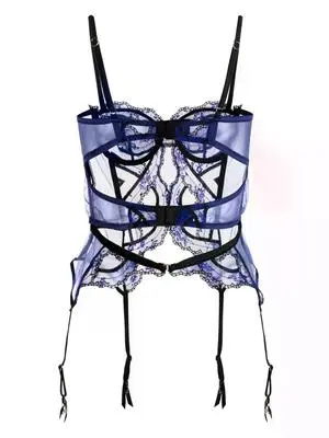 FLEUR DU MAL Hendrix Embroidered Garter Basque