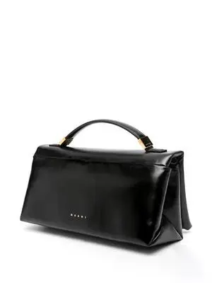Marni Prisma Logo-stamp Leather Tote Bag