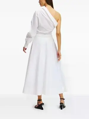 Karl Lagerfeld Poplin Midi Skirt