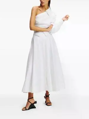 Karl Lagerfeld Poplin Midi Skirt