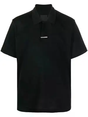 Givenchy Logo-plaque Cotton Polo Shirt