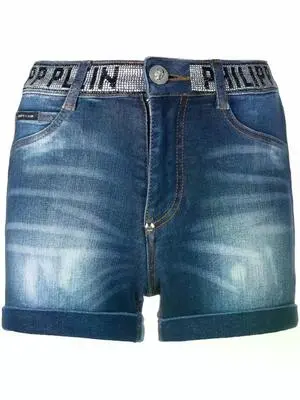 Philipp Plein Stones Embellished Hot Pants