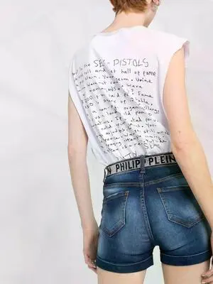 Philipp Plein Stones Embellished Hot Pants