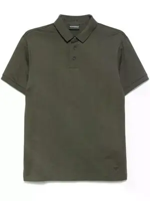 Emporio Armani Patterned-jacquard Polo Shirt