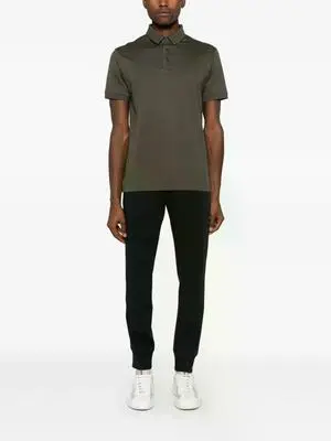 Emporio Armani Patterned-jacquard Polo Shirt