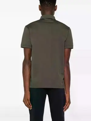 Emporio Armani Patterned-jacquard Polo Shirt