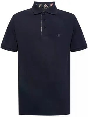 Etro Logo-embroidered Cotton Polo Shirt