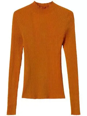 TWINSET Ribbed Knit Turtleneck Sweater