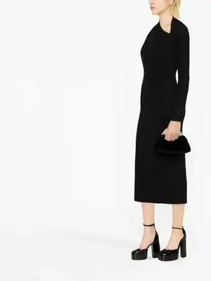 Versace One-shoulder Cut-out Midi Dress