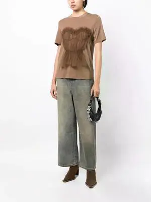 JNBY High-waisted Wide Leg Jeans