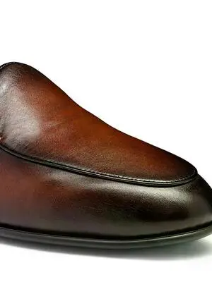 Santoni Leather Loafers - Brown