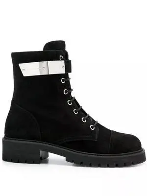 GIUSEPPE ZANOTTI Alexa Logo Plate Boots