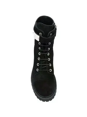 GIUSEPPE ZANOTTI Alexa Logo Plate Boots