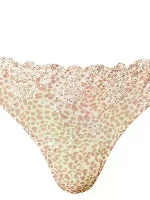 TWINSET Leopard-print Tulle Thong