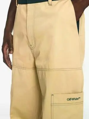 Off-White Contrast-stitching Cargo Pants