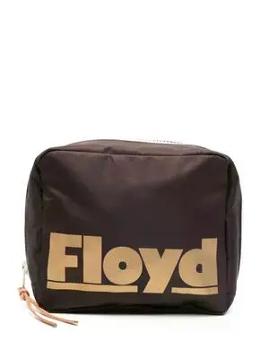 FLOYD Logo-print Wash Bag - Brown