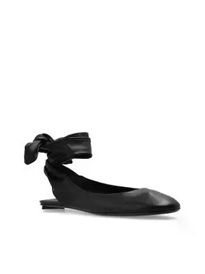 Attico Cloe Ballet Flats - Black