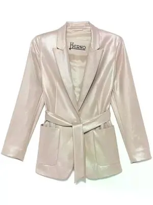 Herno Gold Lamé Blazer
