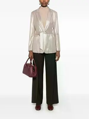 Herno Gold Lamé Blazer