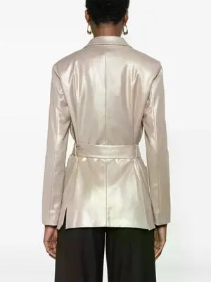 Herno Gold Lamé Blazer