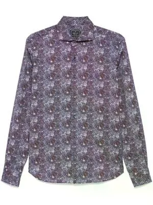 ORIAN Paisley Print Shirt - Blue