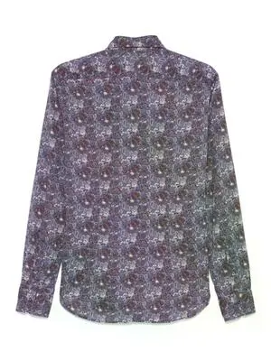 ORIAN Paisley Print Shirt - Blue
