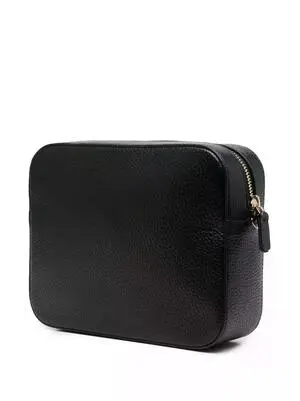 COCCINELLE Pebbled-leather Crossbody Bag - Black