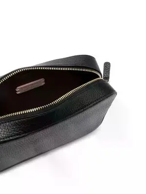 COCCINELLE Pebbled-leather Crossbody Bag - Black