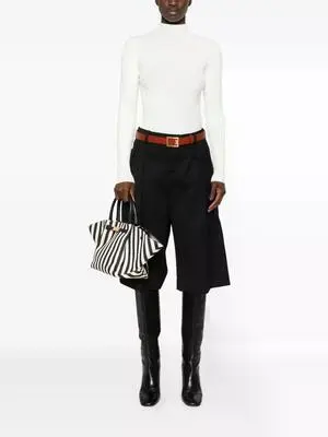 TWINSET Ribbed Turtleneck Sweater