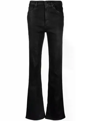 3x1 Slim-cut Coated Trousers
