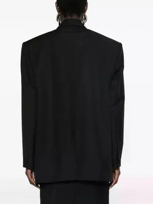 Givenchy Double-breasted Wool-blend Blazer - Black