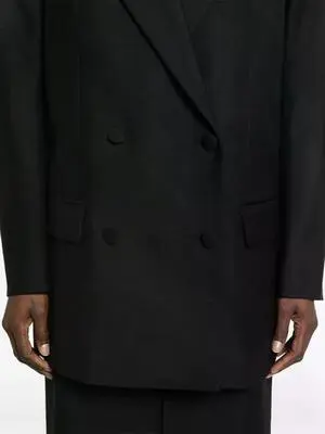 Givenchy Double-breasted Wool-blend Blazer - Black