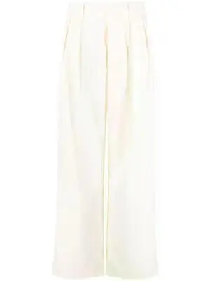 Wardrobe.NYC Low-rise Wide-leg Trousers - Neutrals