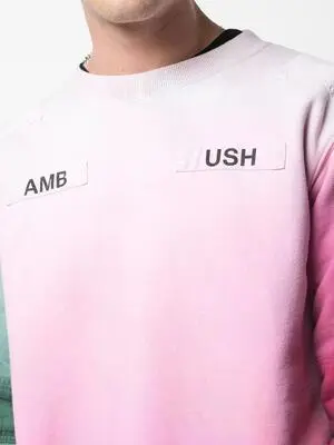AMBUSH Logo-print Ombré Sweatshirt - Pink