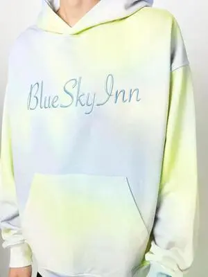 BLUE SKY INN Logo-embroidered Tie-dye Hoodie