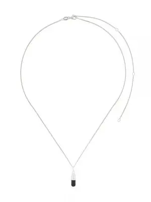 TRUE ROCKS Two-tone Pill Pendant Necklace - Silver