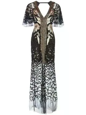 TEMPERLEY LONDON Atlas Maxi Dress - Black