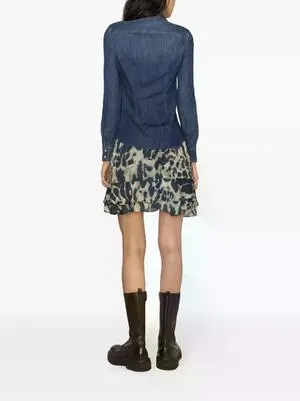 Liu Jo Shirt With Rhinestone Logo Appliqu