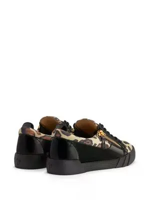 GIUSEPPE ZANOTTI Frankie Leopard-print Sneakers - Neutrals