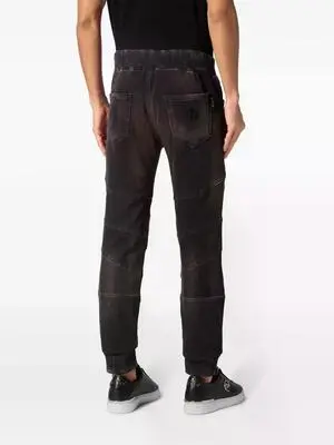 Philipp Plein Logo-appliqué Tapered Jeans
