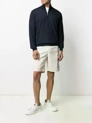 Brunello Cucinelli Half-zip Knitted Jumper