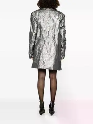 ALMAZ Lamé-effect Open-front Coat
