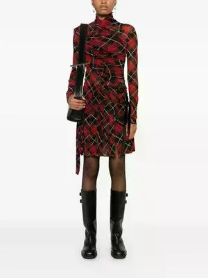 JEAN PAUL GAULTIER Plaid-check Mini Skirt